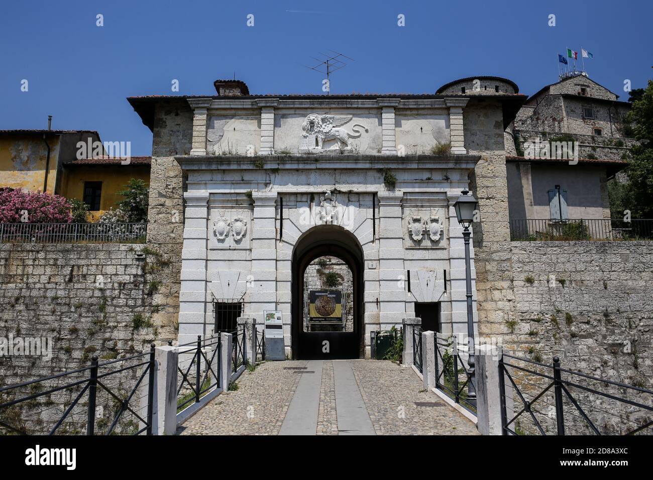 Brescia, Italy: Castle of Brescia, Via del Castello, the ancient part ...