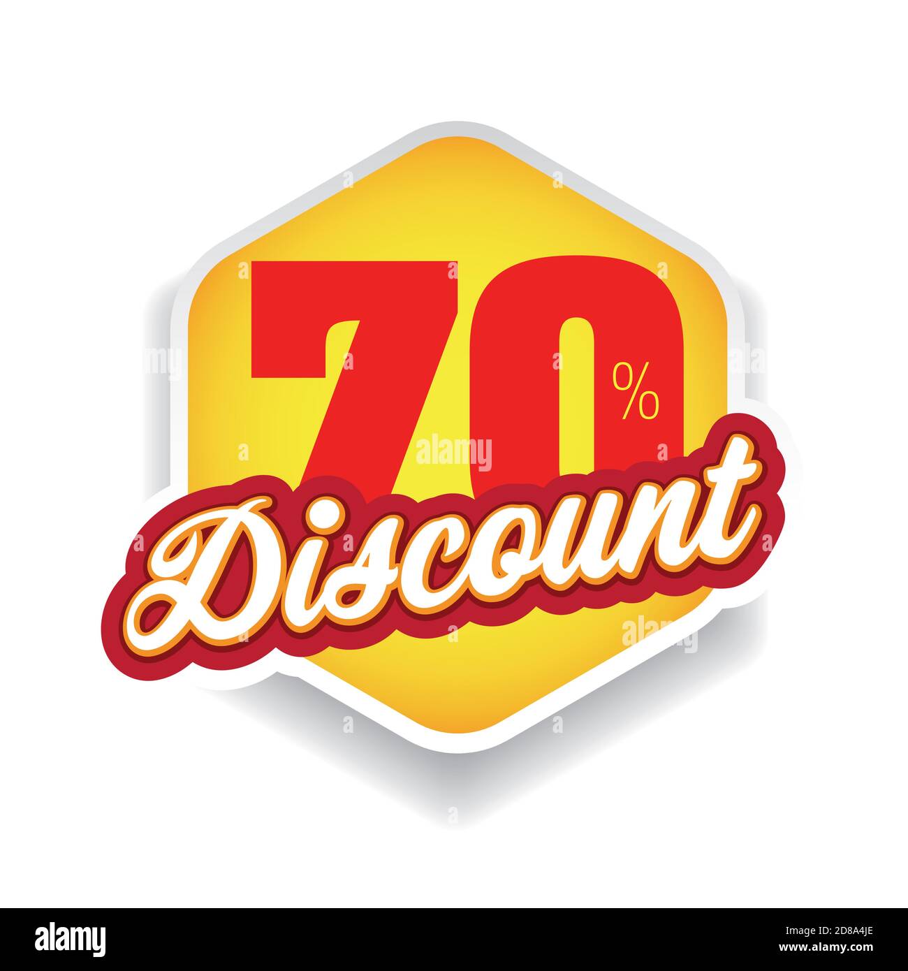 Seventy percent discount label vector Stock Vector Image & Art - Alamy