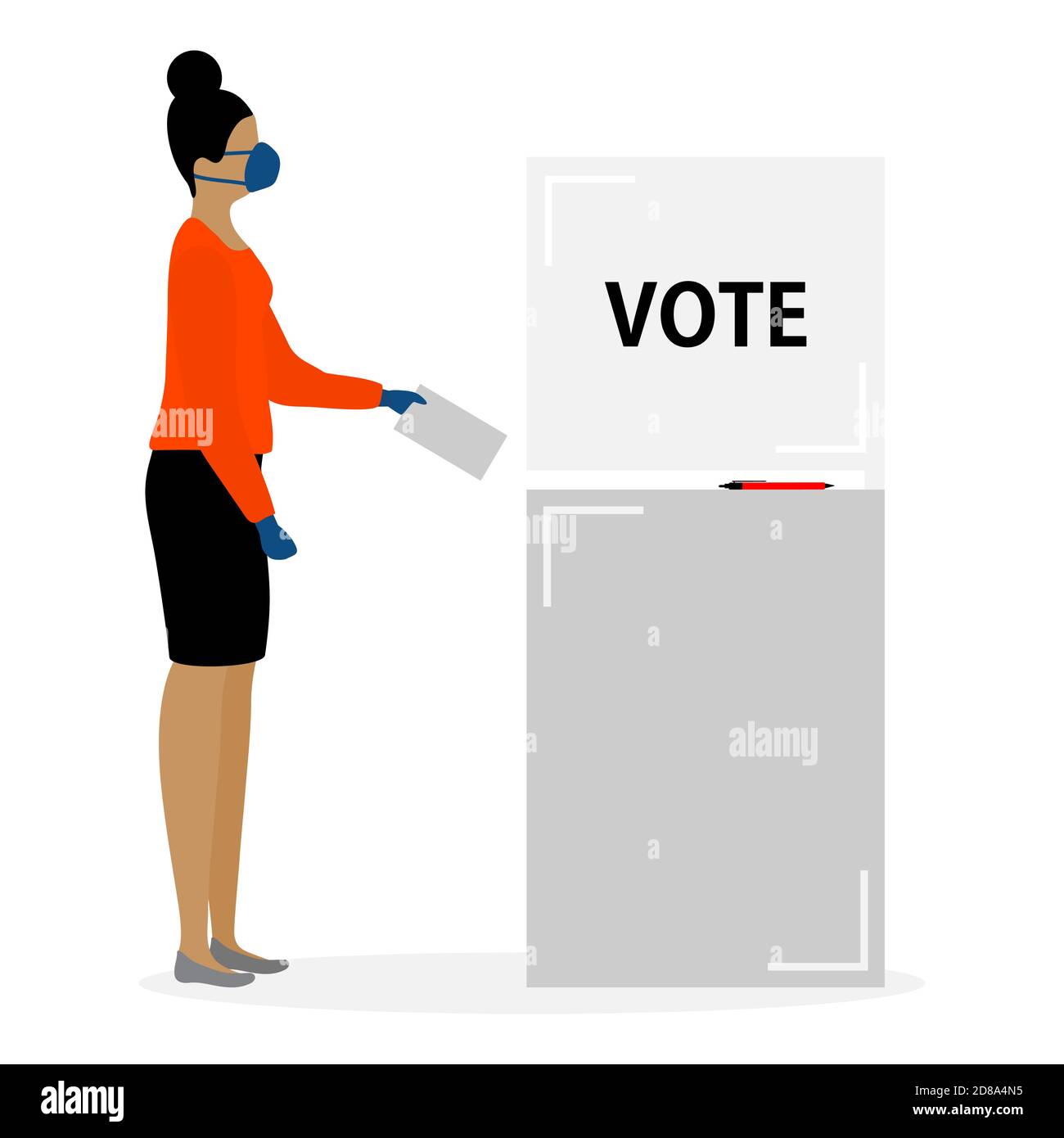 Electoral booth Stock Vector Images - Alamy