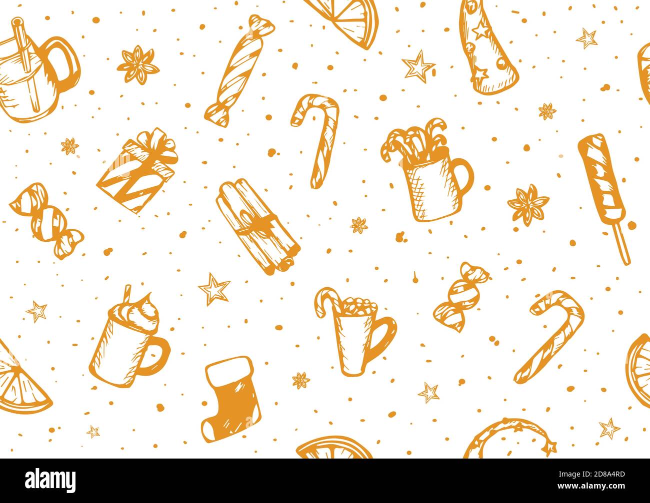 Christmas cacao in white Stock Vector Images - Alamy