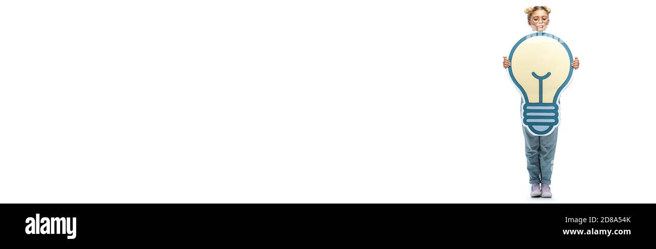 Horizontal view preteen girl Cut Out Stock Images & Pictures - Alamy