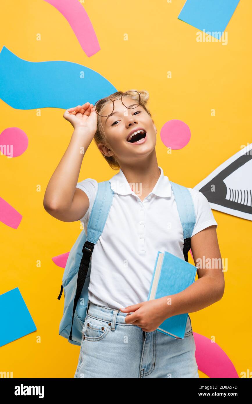 School age girl touching pencil hi-res stock photography and images - Alamy