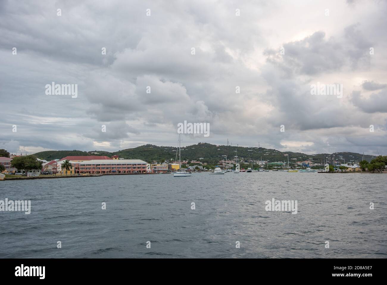 Christiansted, St. Croix, US Virgin Islands-March 8, 2020: View at ...