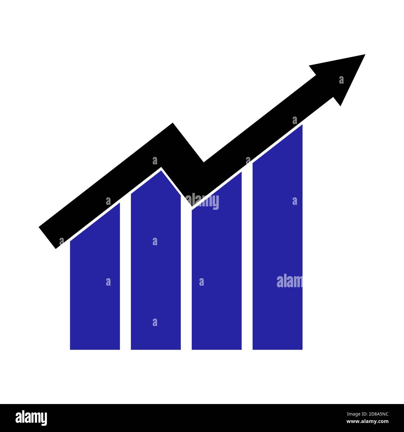 Profit growth graph of sales or industrial production Stock Vector ...