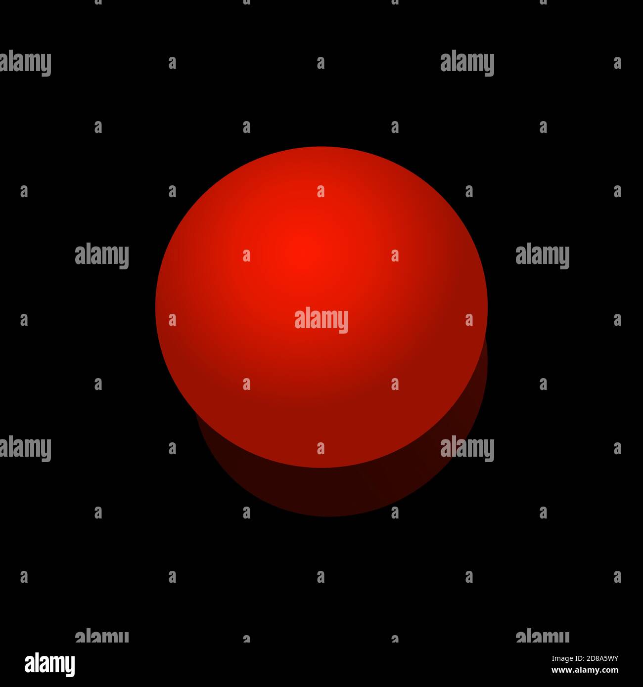 Red sphere on a black background with a shadow Stock Vector Image & Art ...