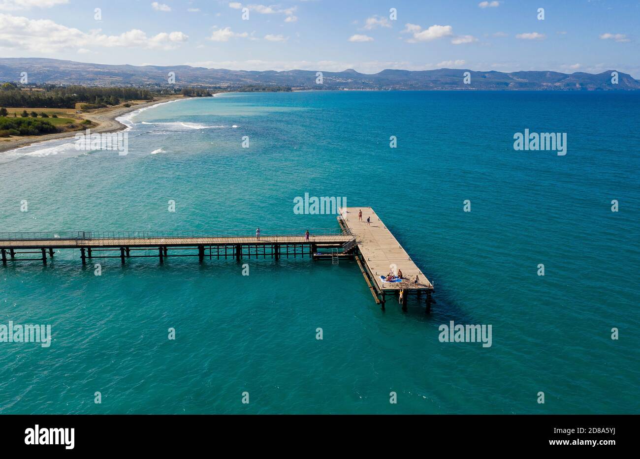 Aerial view limni pier hi-res stock photography and images - Alamy