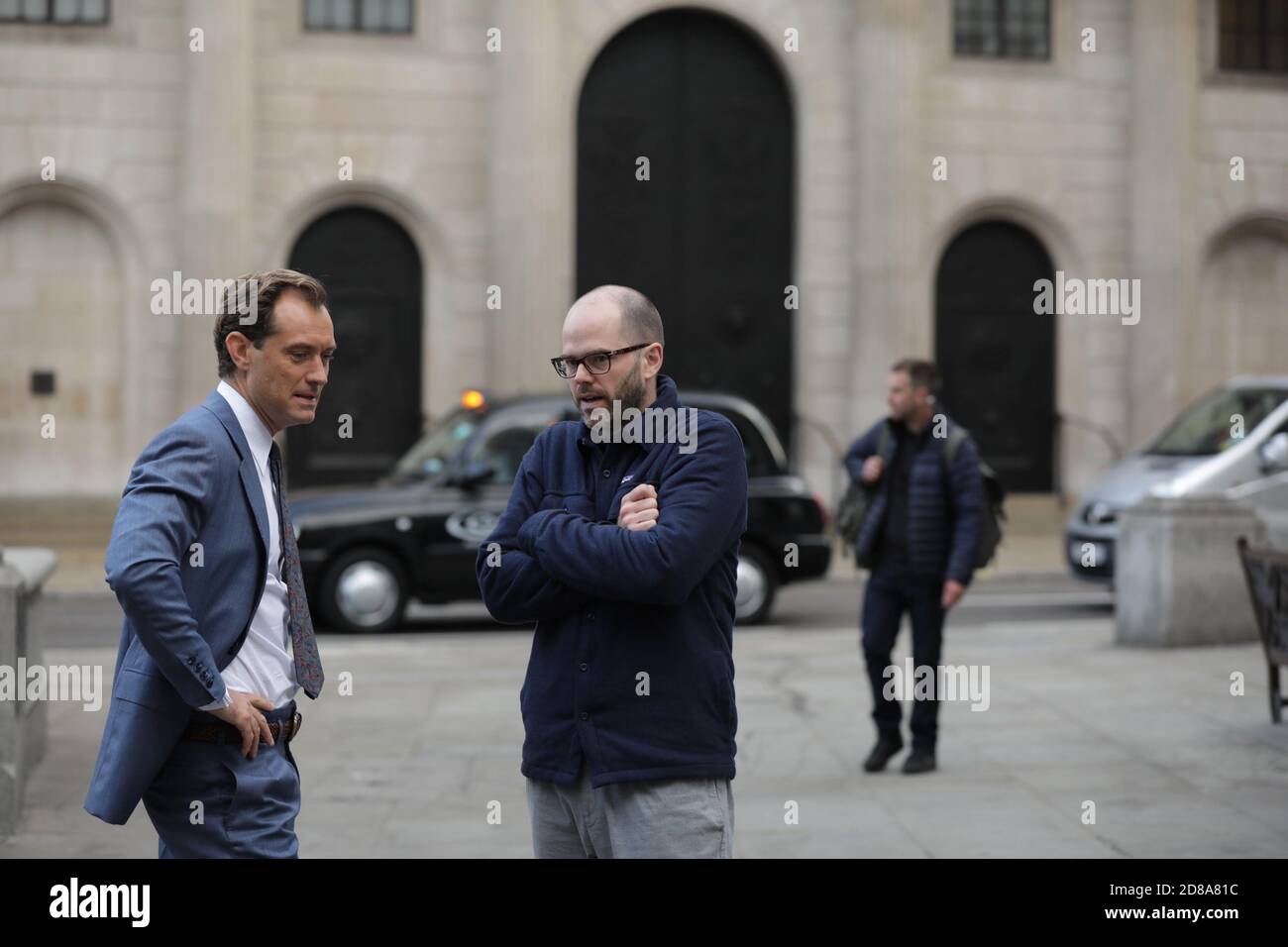 USA. Director: Sean Durkin and Jude Law on the set of ©IFC Films new ...