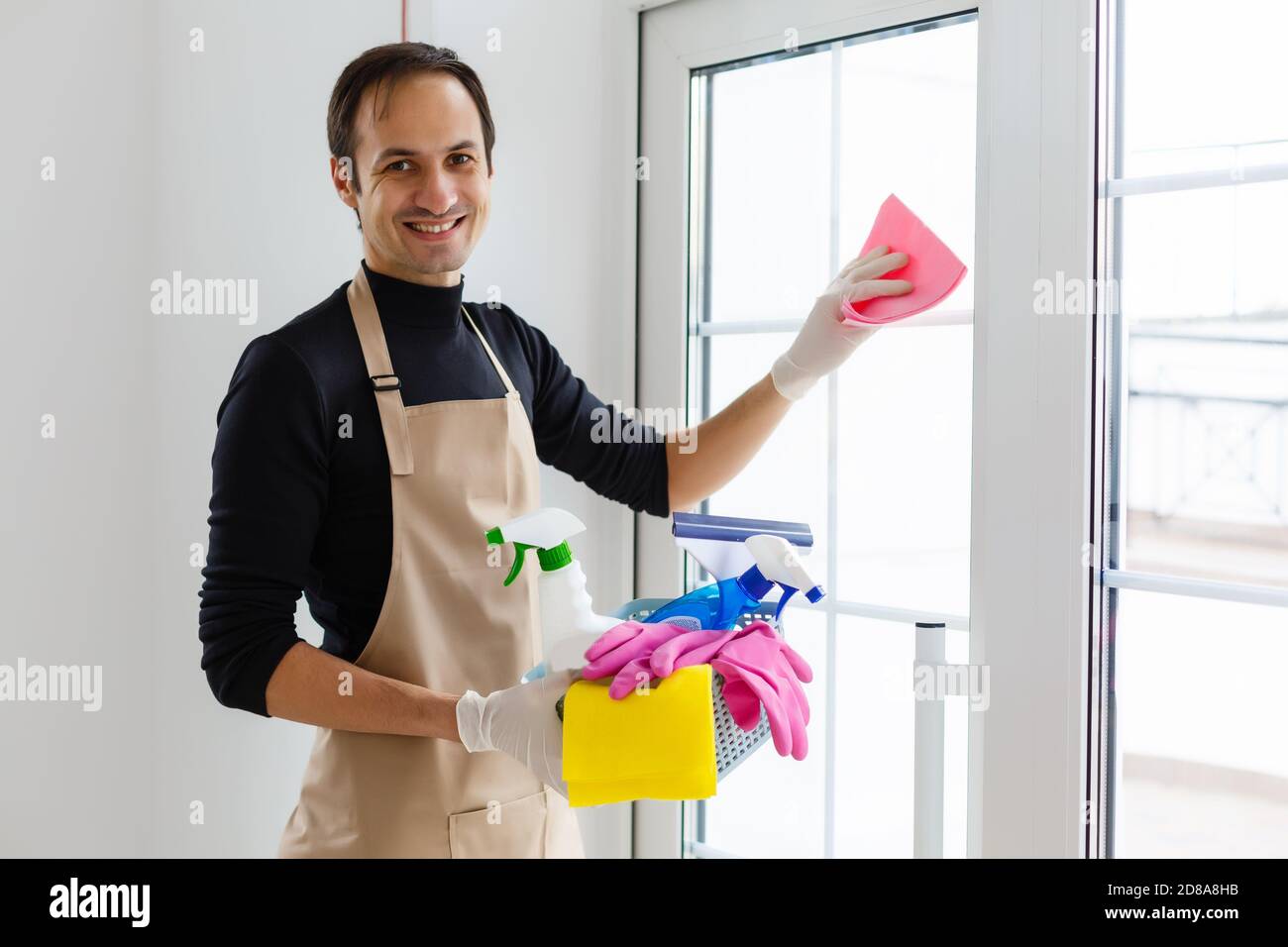 Kitchen looking hygiene man young man male white male hi-res stock ...