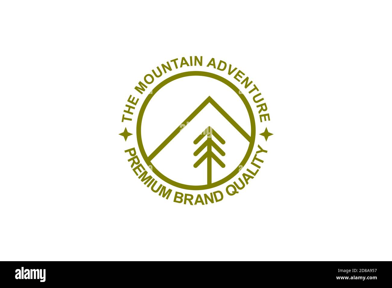 Circle vintage retro mountain Cut Out Stock Images & Pictures - Alamy