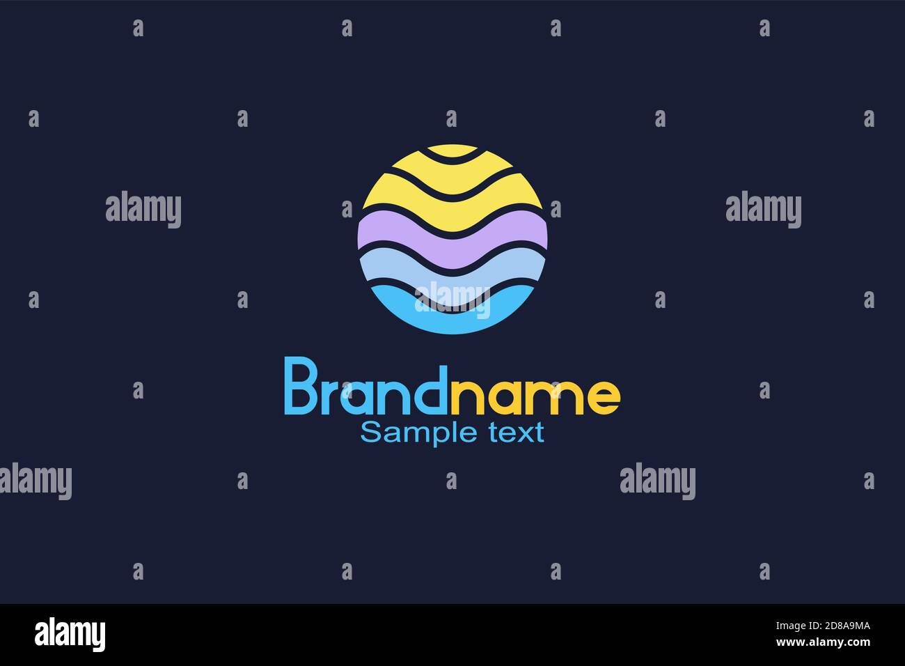 Colorful circle wave logo design concept Stock Vector Image & Art - Alamy