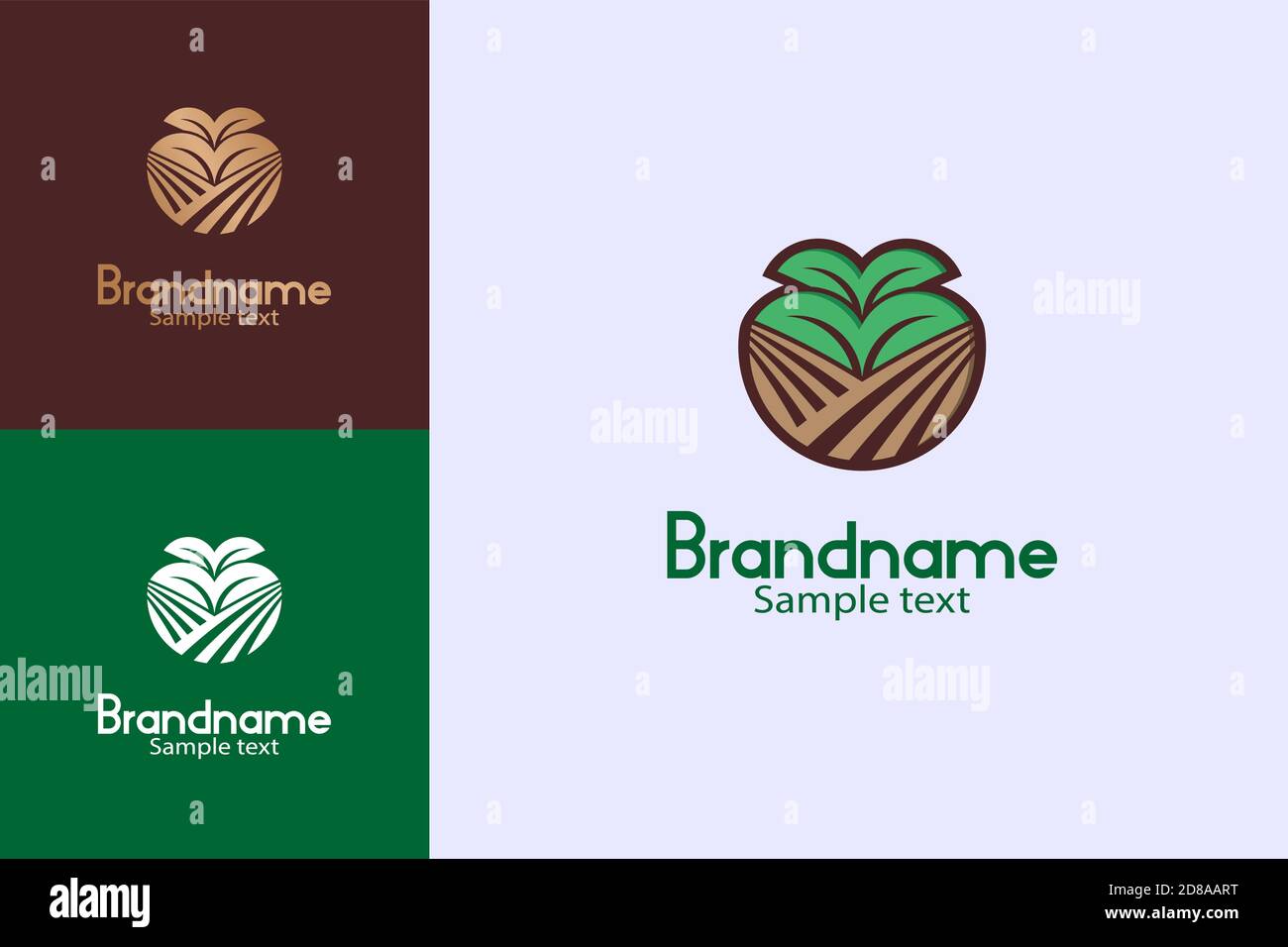 Agriculture farming logo vector Stock Vector Images - Alamy