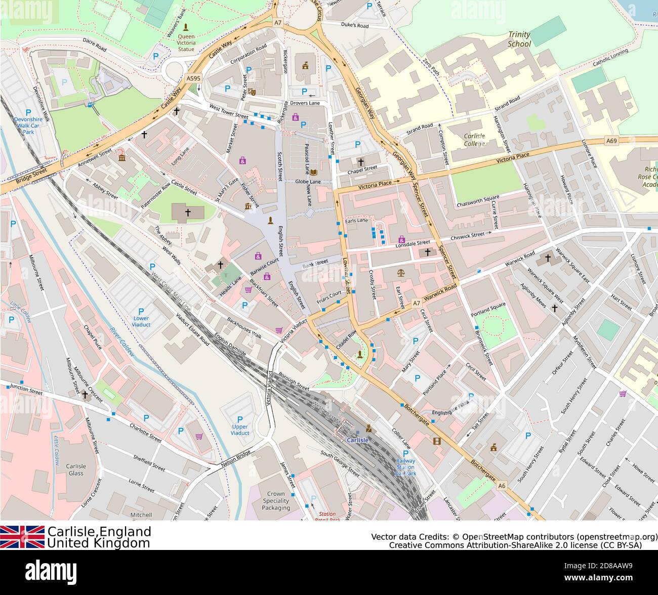 Carlisle Map High Resolution Stock Photography and Images - Alamy