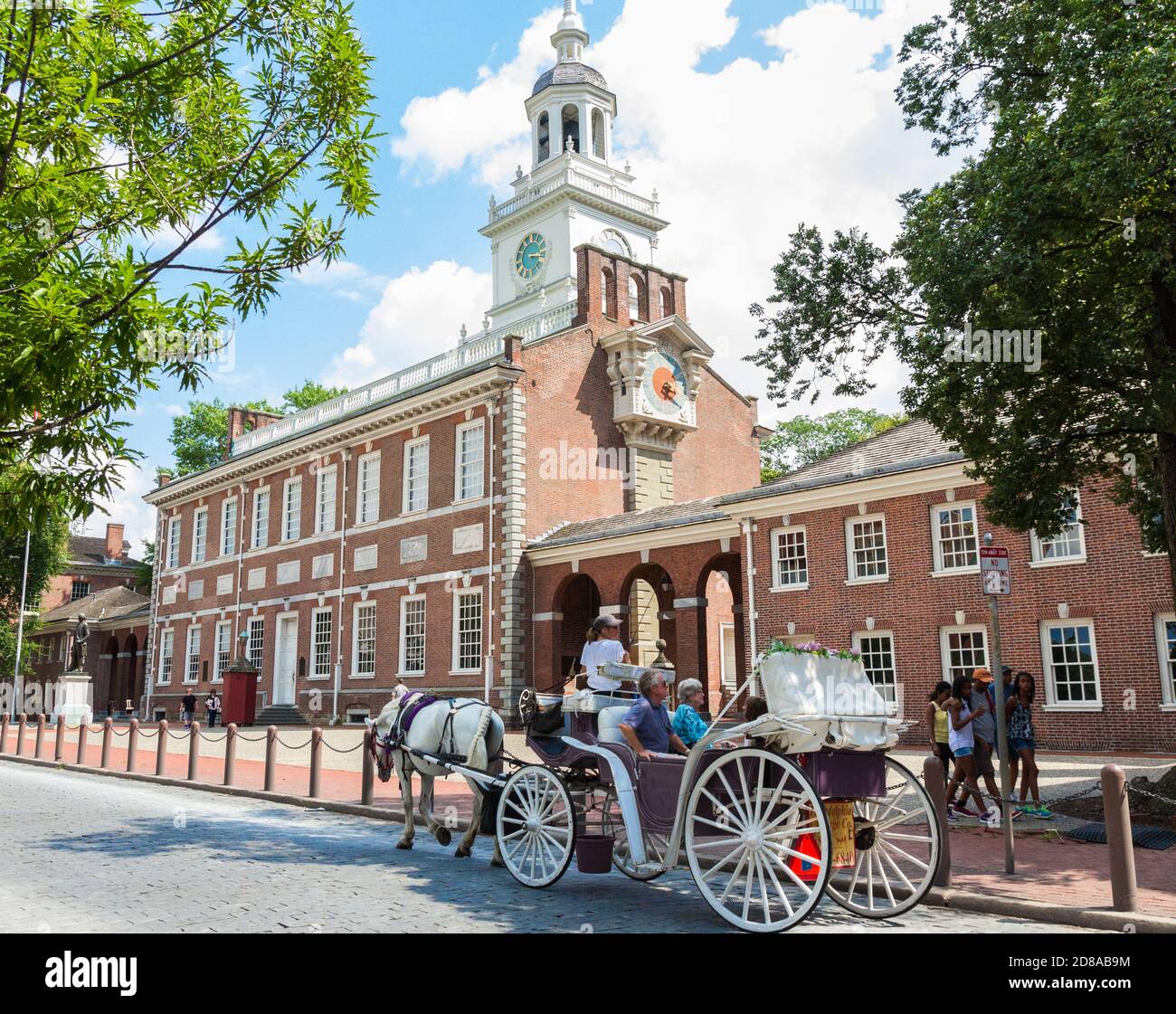 Independence Hall, Philadelphia, USA. The United States Declaration of ...