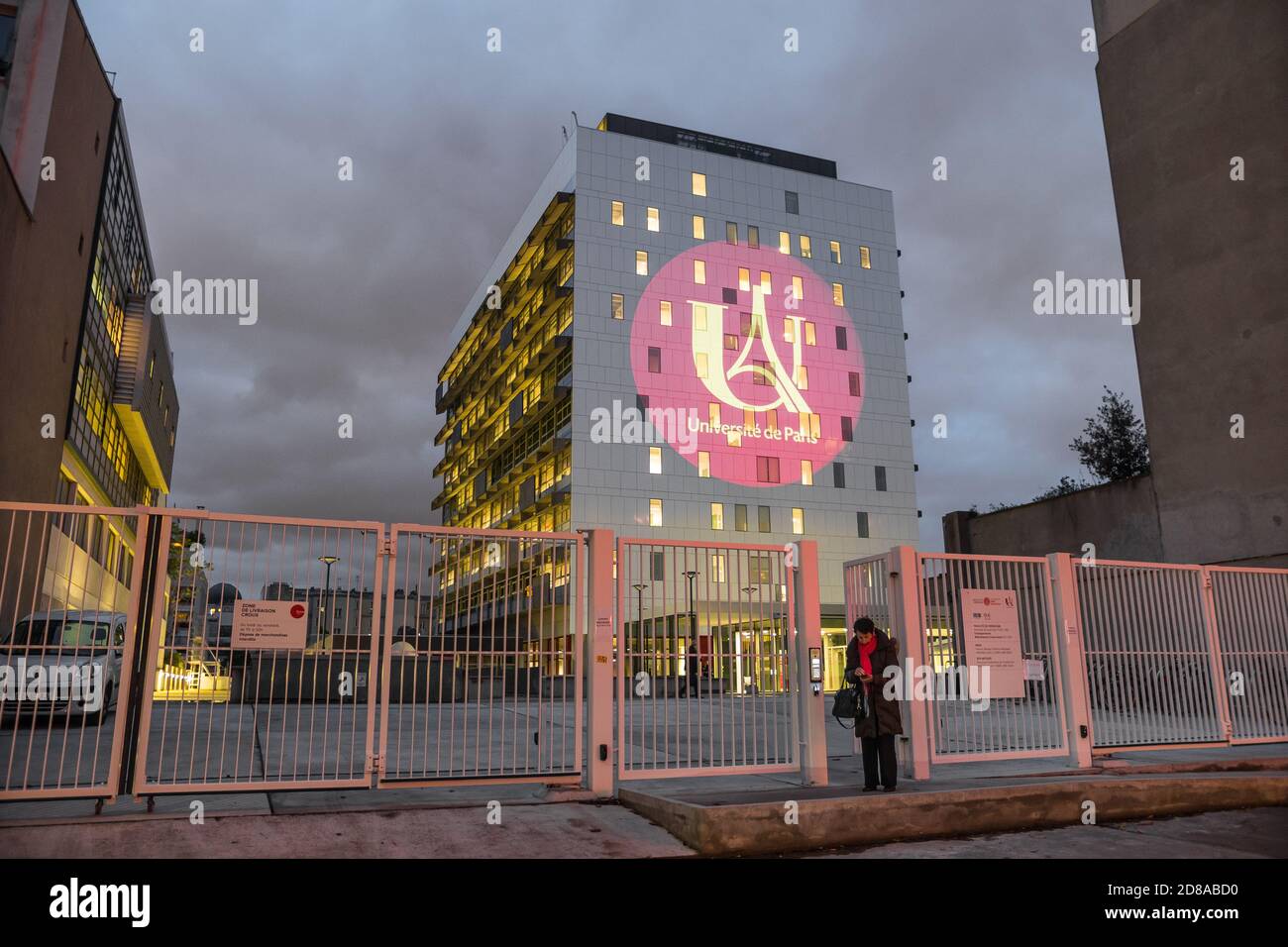 University of Paris logo, Paris, France. Beautiful shot of a modern ...
