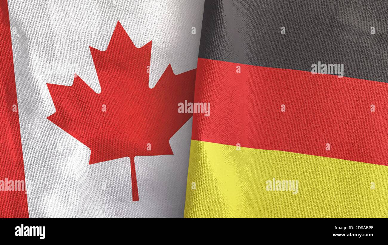 Germany canada flags 3d hi-res stock photography and images - Alamy