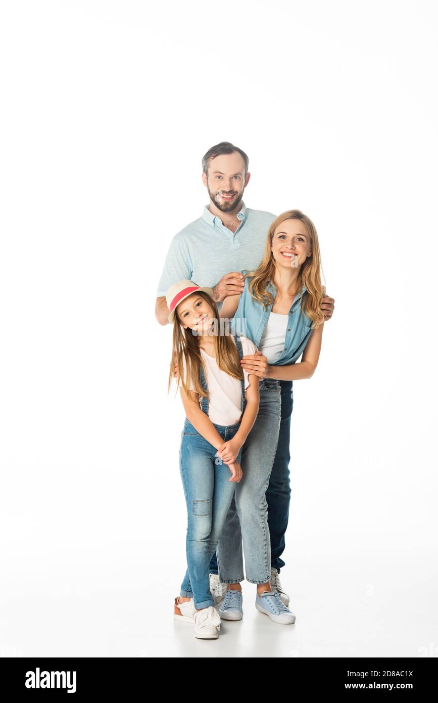 Happy cheerful positive family hi-res stock photography and images - Alamy