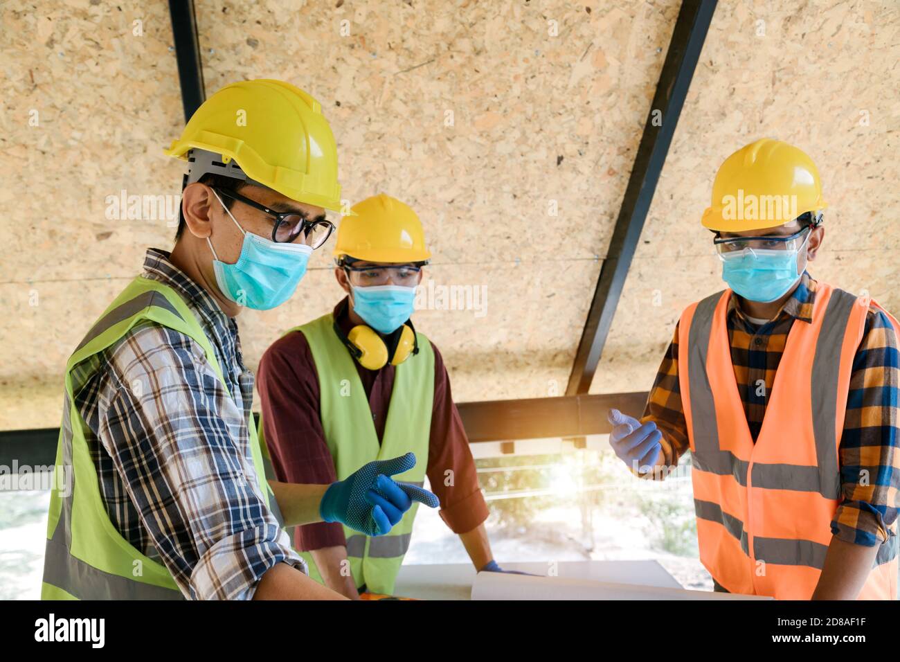 Construction Teamwork, Team of engineer and architects working join ... Construction Teamwork, Team of engineer and architects working join ...