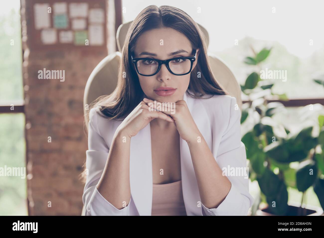 Lady business video conference screen hi-res stock photography and ...