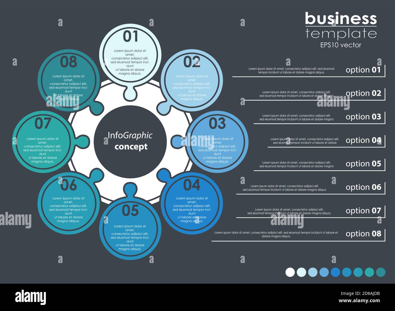 EPS 10 vector file for business info graphic template designs, team ...