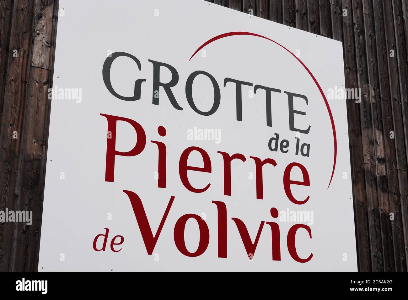 volvic , Auvergne / France - 09 15 2020 : Volvic Grotte de la pierre ...