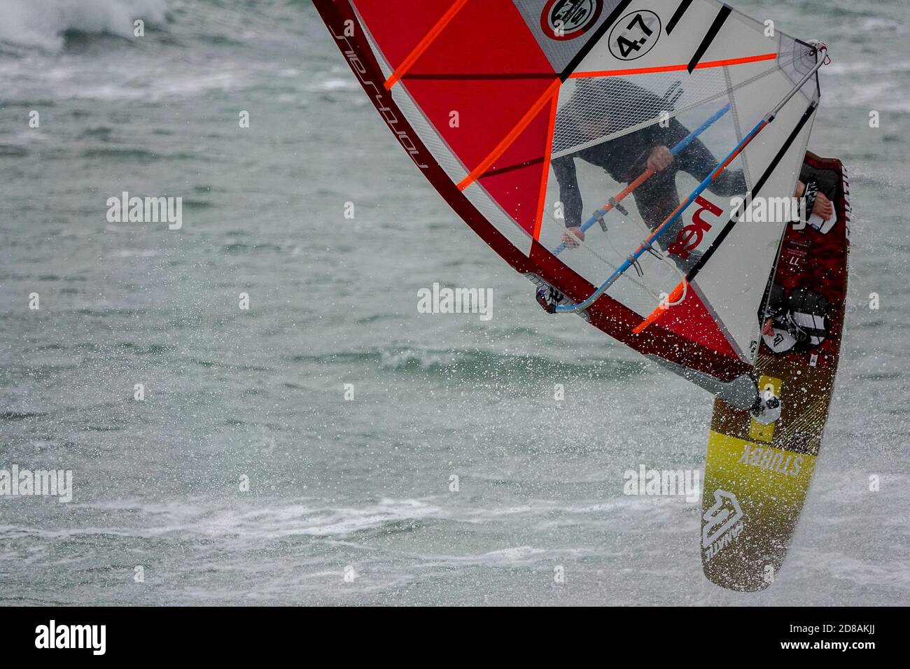 Beachlands, Hayling Island. 28th October 2020. Large waves and strong ...