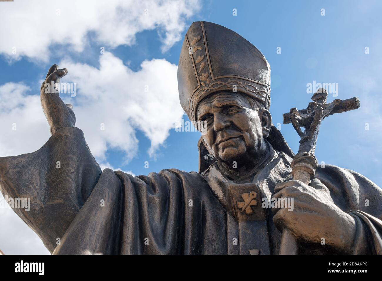 Sculpture of Pope John Paul II in Holguin, Cuba Stock Photo - Alamy