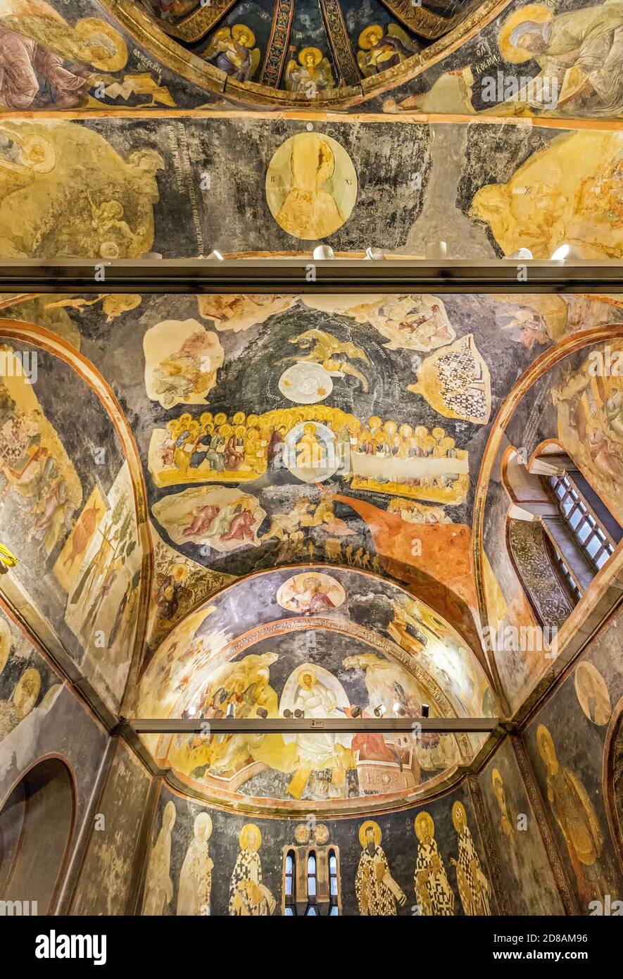 Ceiling art at Chora museum in Istanbul Stock Photo - Alamy