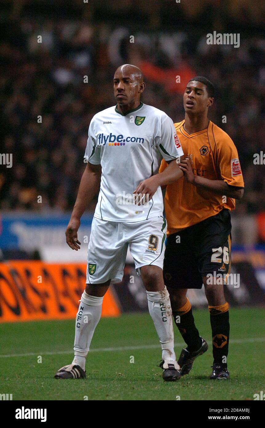 Wolverhampton Wanderers v Norwich City, 23 December 2006. Dion Dublin ...