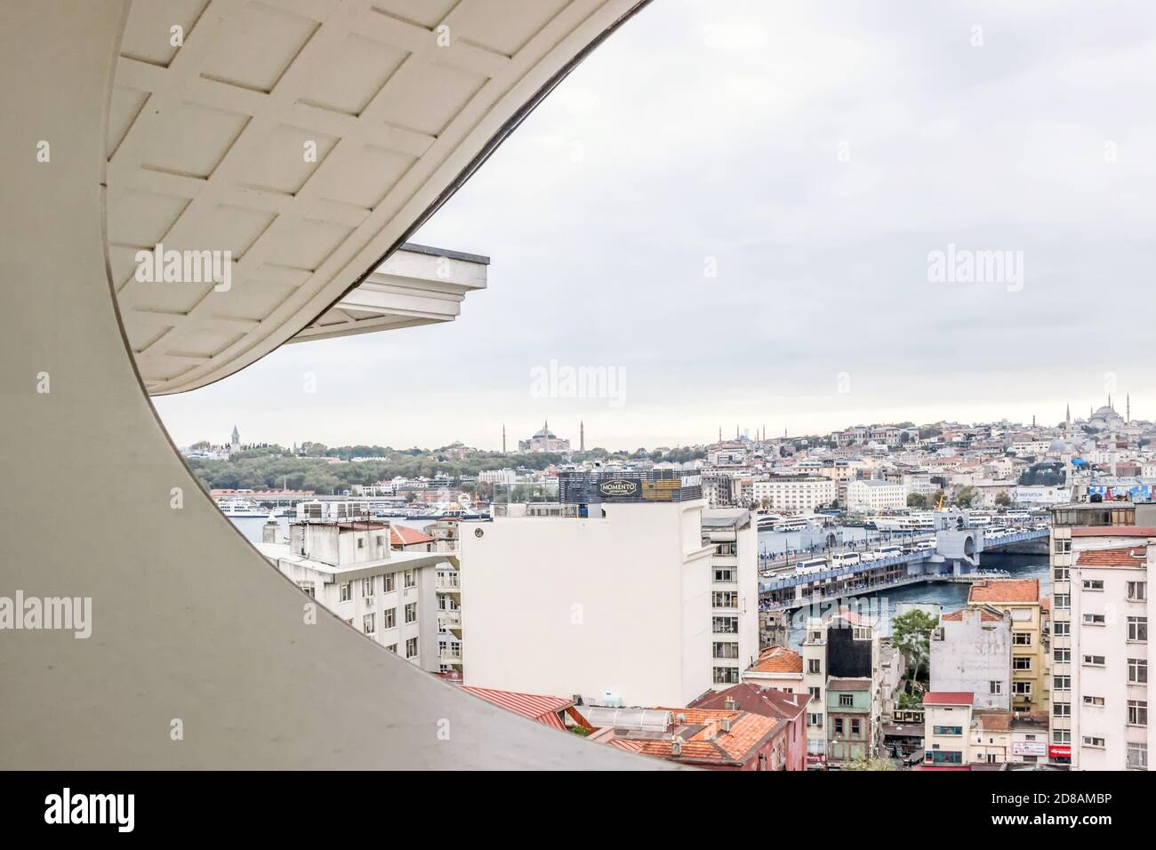 cityscape outside SALT Galata window in Istanbul Stock Photo - Alamy