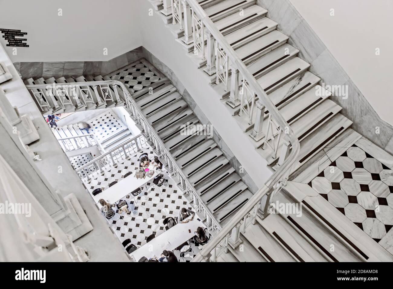 interior stairs at SALT Galata in Istanbul Stock Photo - Alamy