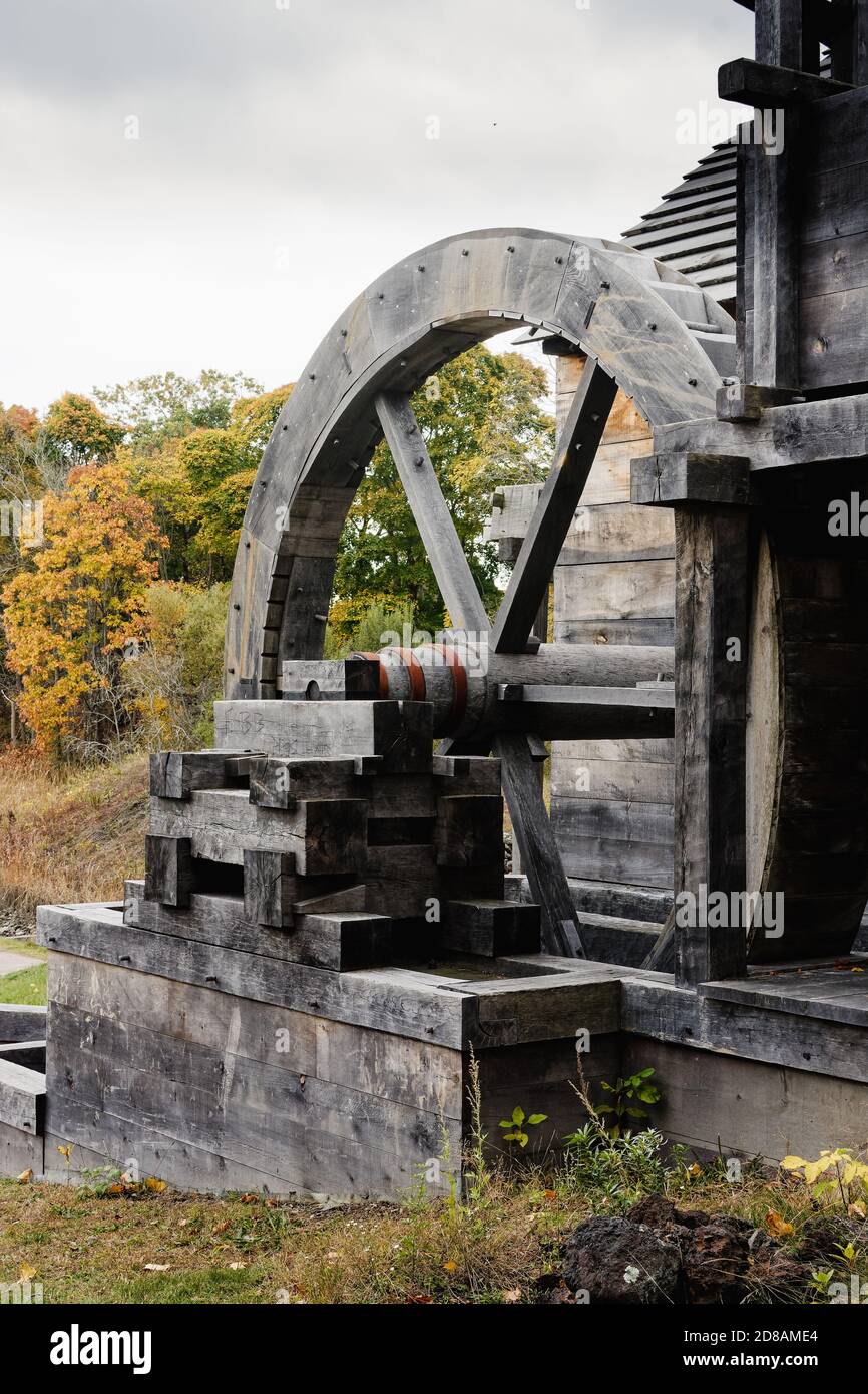The Forge and Slitting Mill are surrounded by fall foliage at the ...