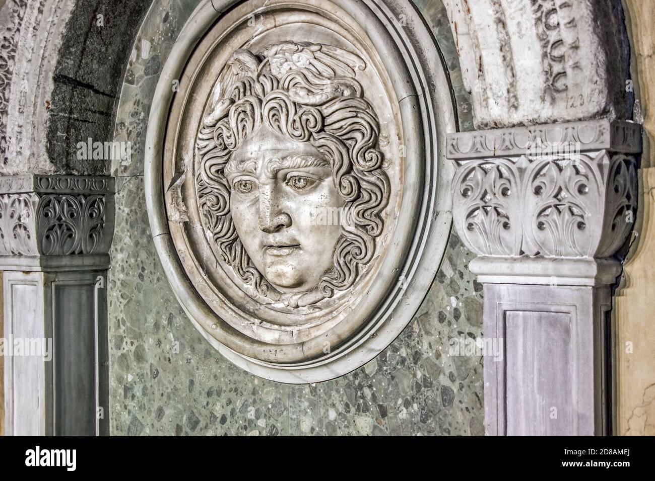 Medusa head at archaeology museum in Istanbul Stock Photo - Alamy