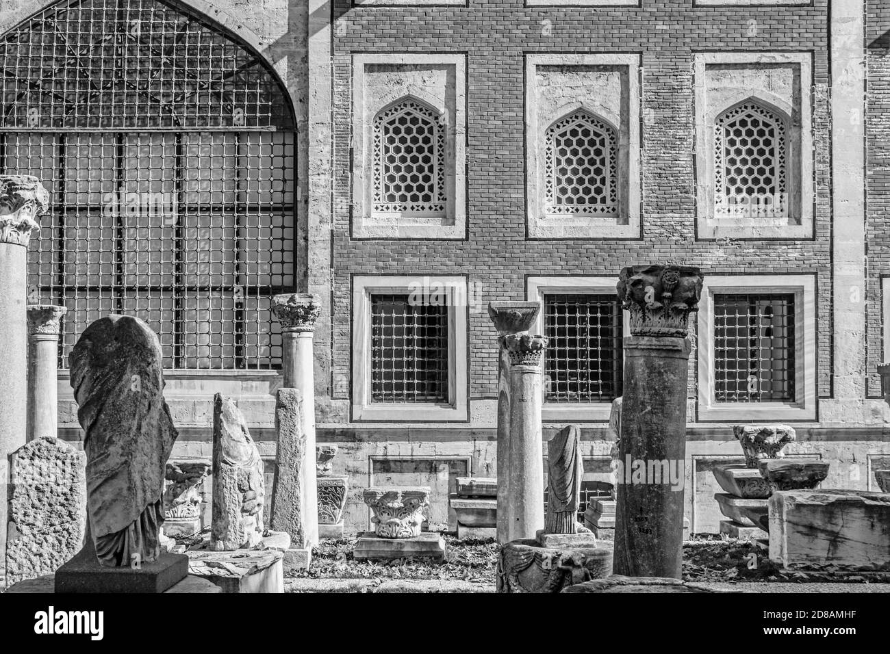 Ruins at archaeology museum in Istanbul Stock Photo - Alamy