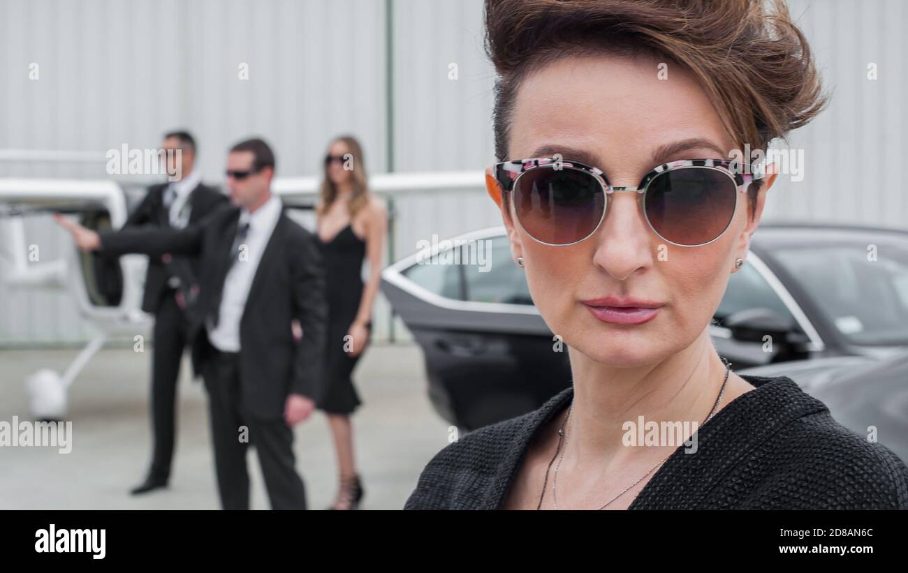 Close protection officers hi-res stock photography and images - Alamy