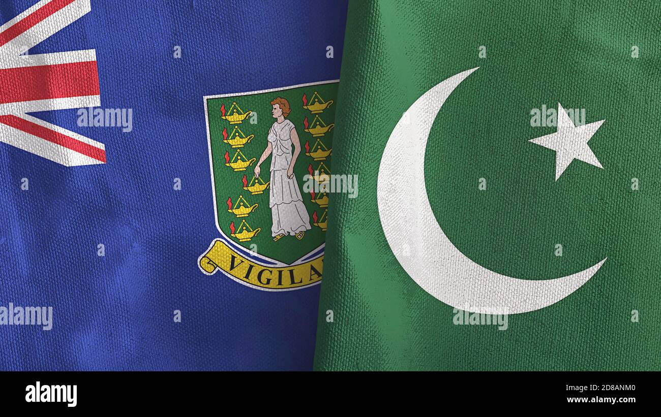 Pakistan british virgin islands flag hi-res stock photography and ...