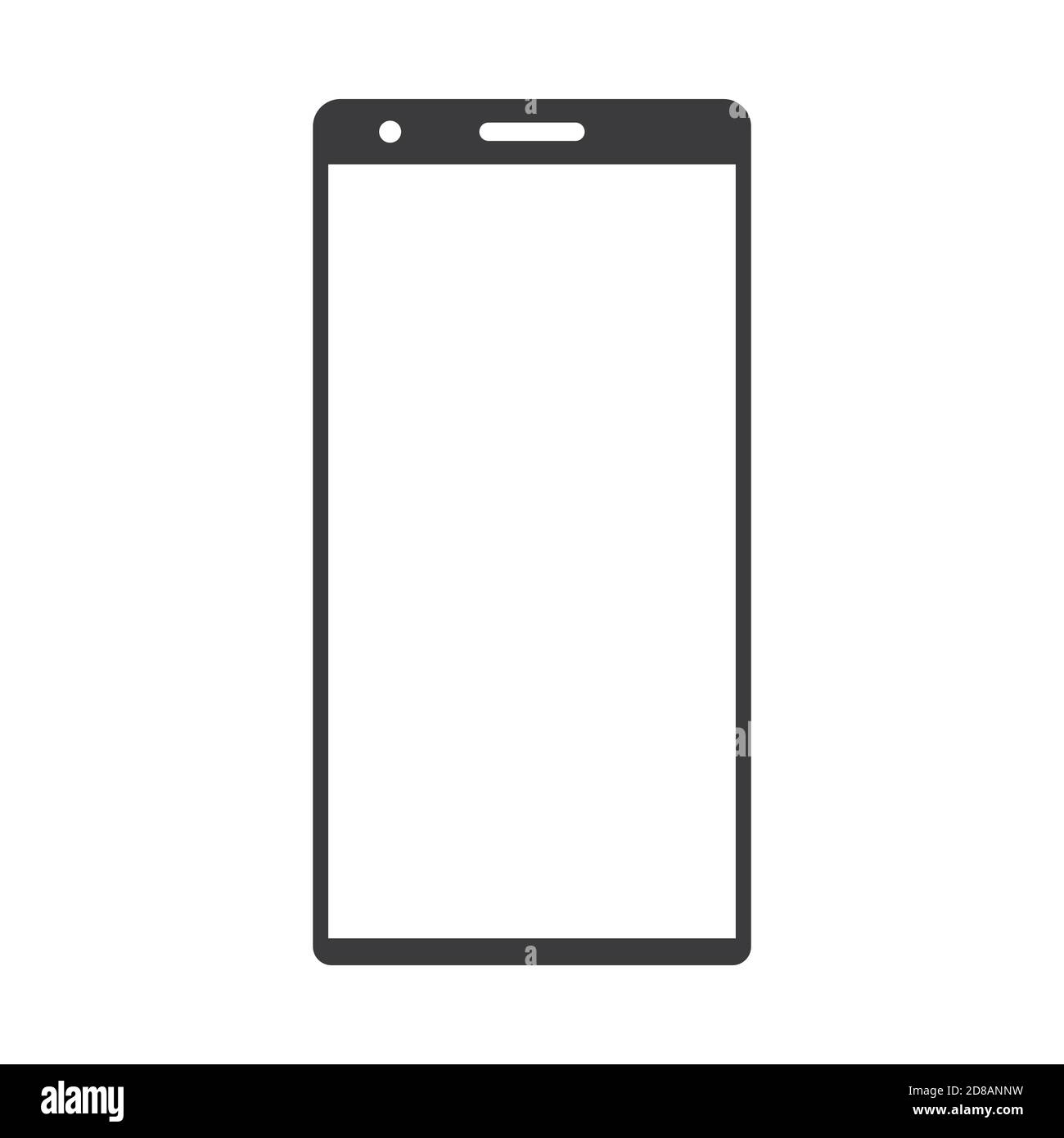 Mobile icon black vector sign. Smartphone sign online trendy vector ...