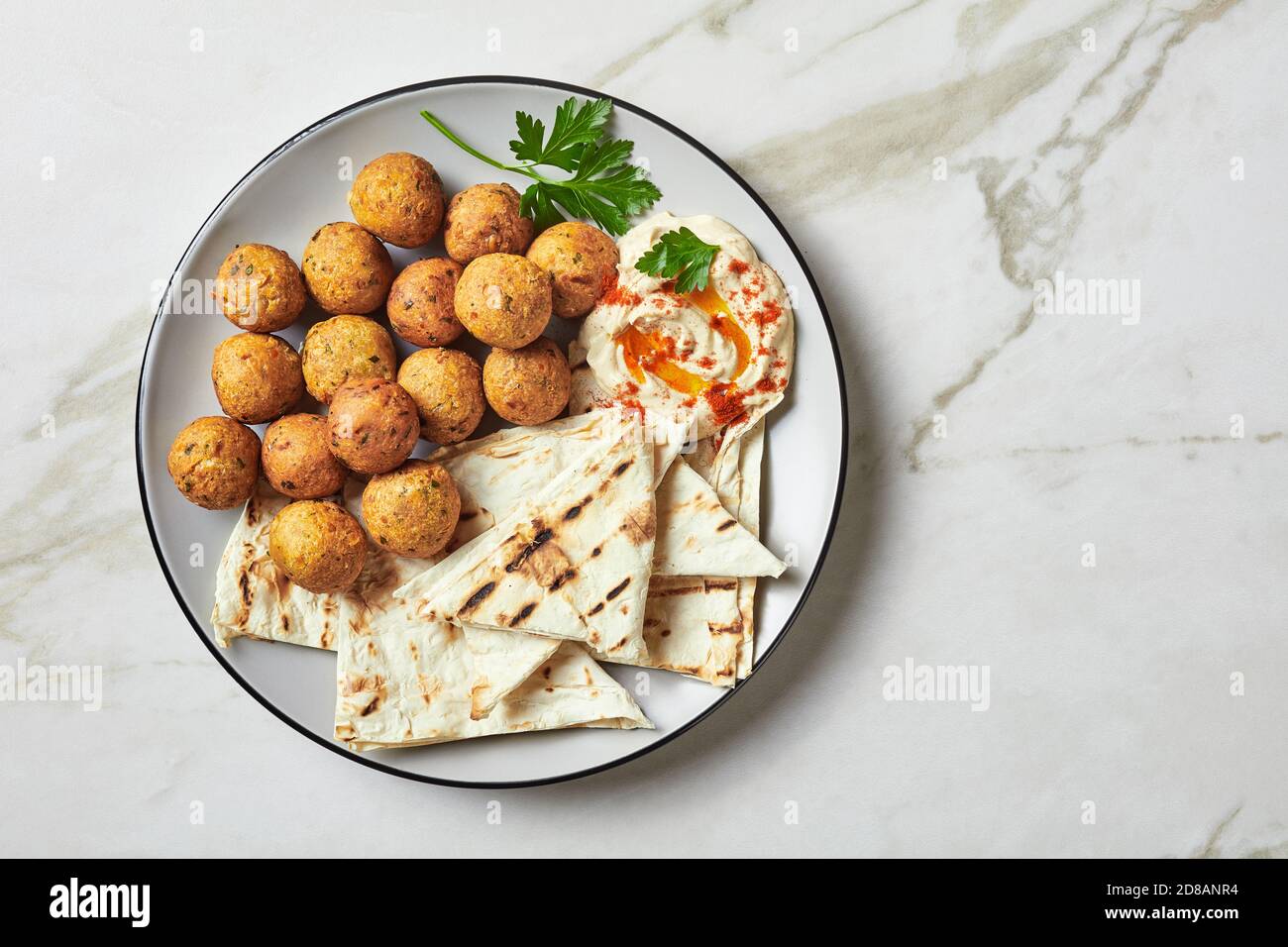 Mediterranean deep-fried falafels, of chickpeas with spices: coriander ...