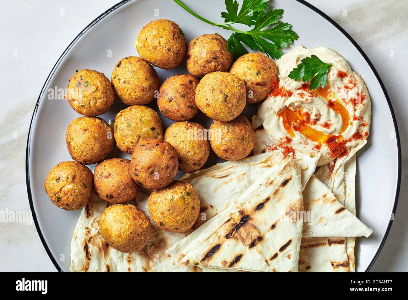 Mediterranean deep-fried falafels, of chickpeas with spices: coriander ...