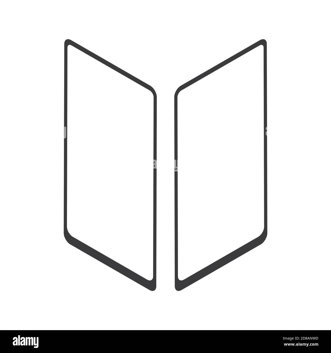 Mobile icon black vector sign. Smartphone sign online trendy vector ...