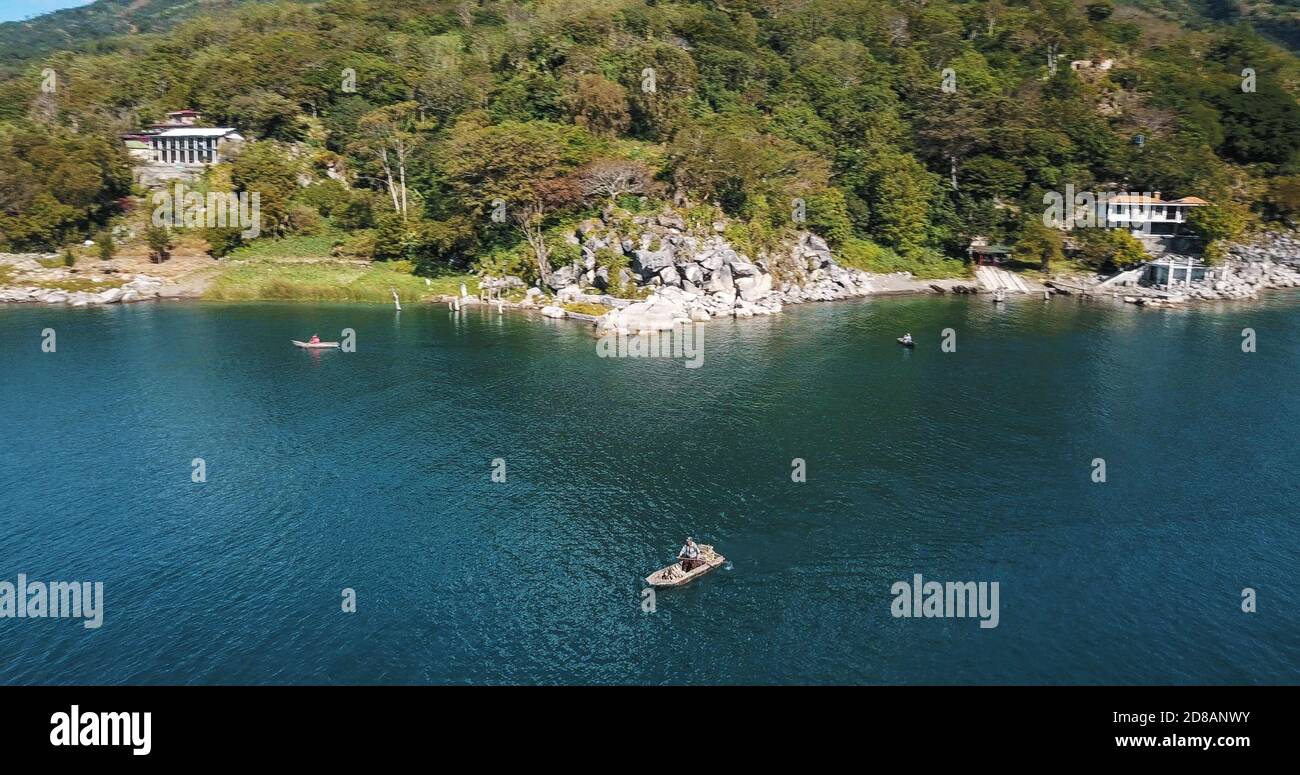 Aerial view of a beautiful Lake Atitlan in Guatemala Stock Photo - Alamy