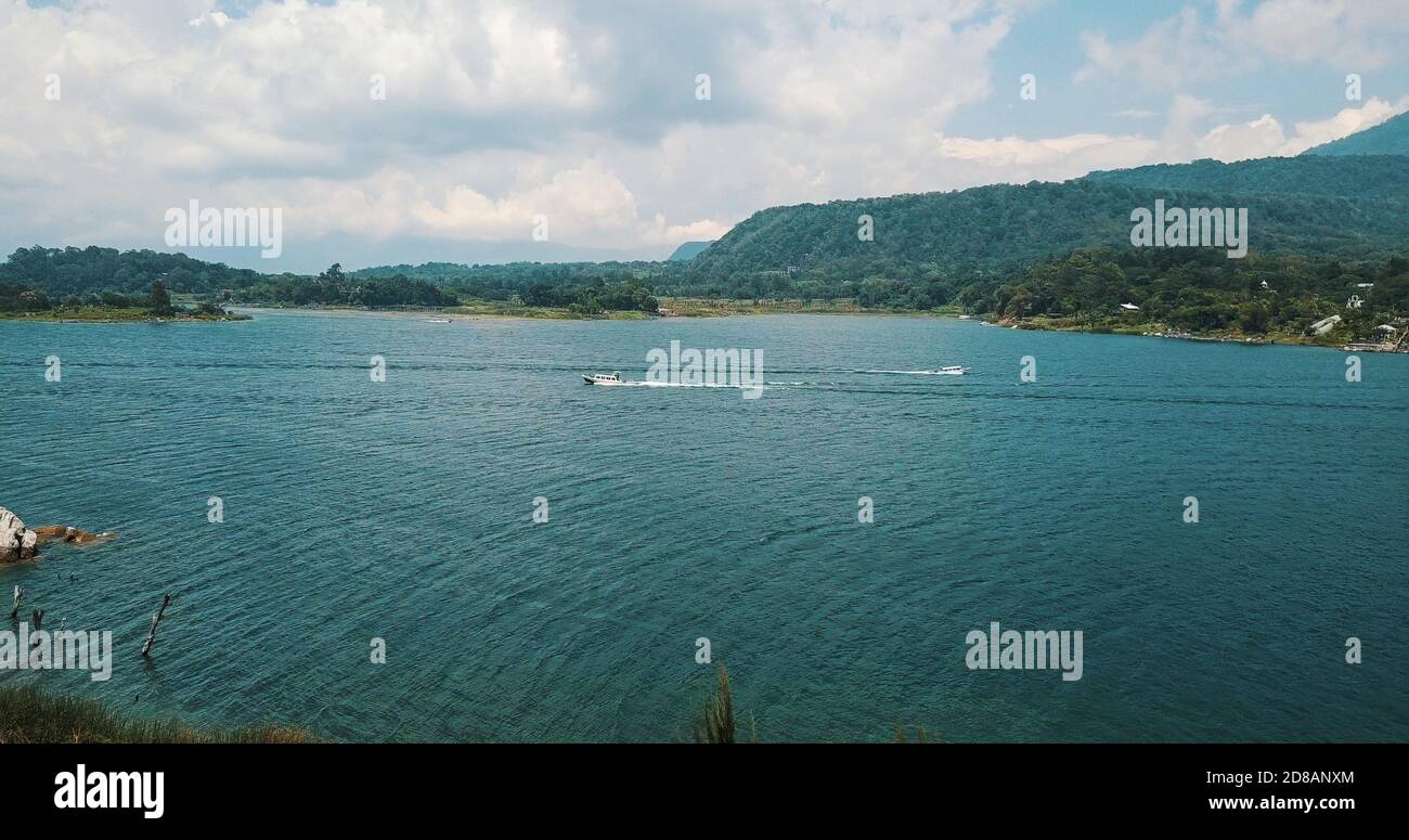 Aerial view of a beautiful Lake Atitlan in Guatemala Stock Photo - Alamy
