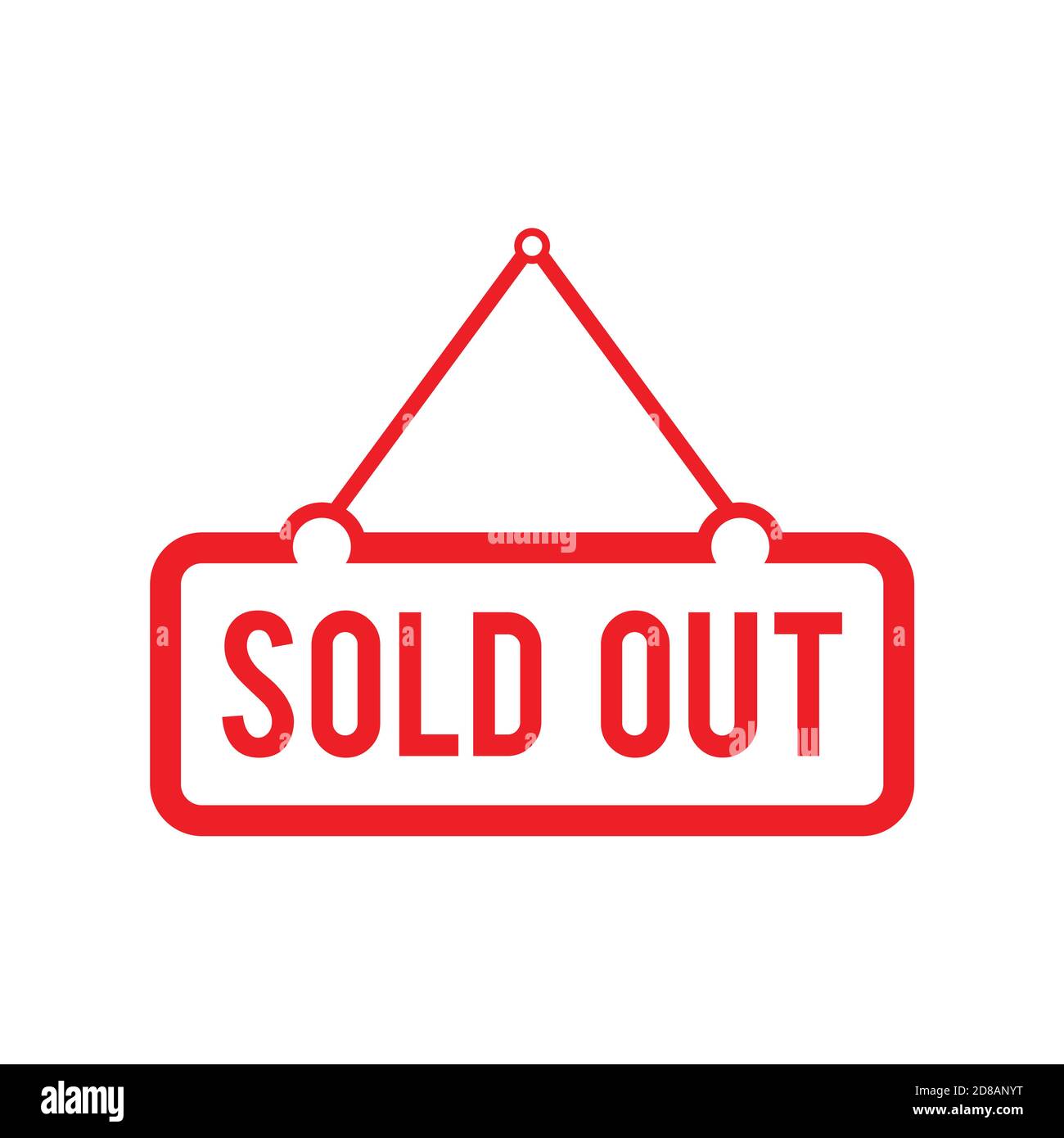 Sorry Sold Out Sign Sorry Sold Out Sign