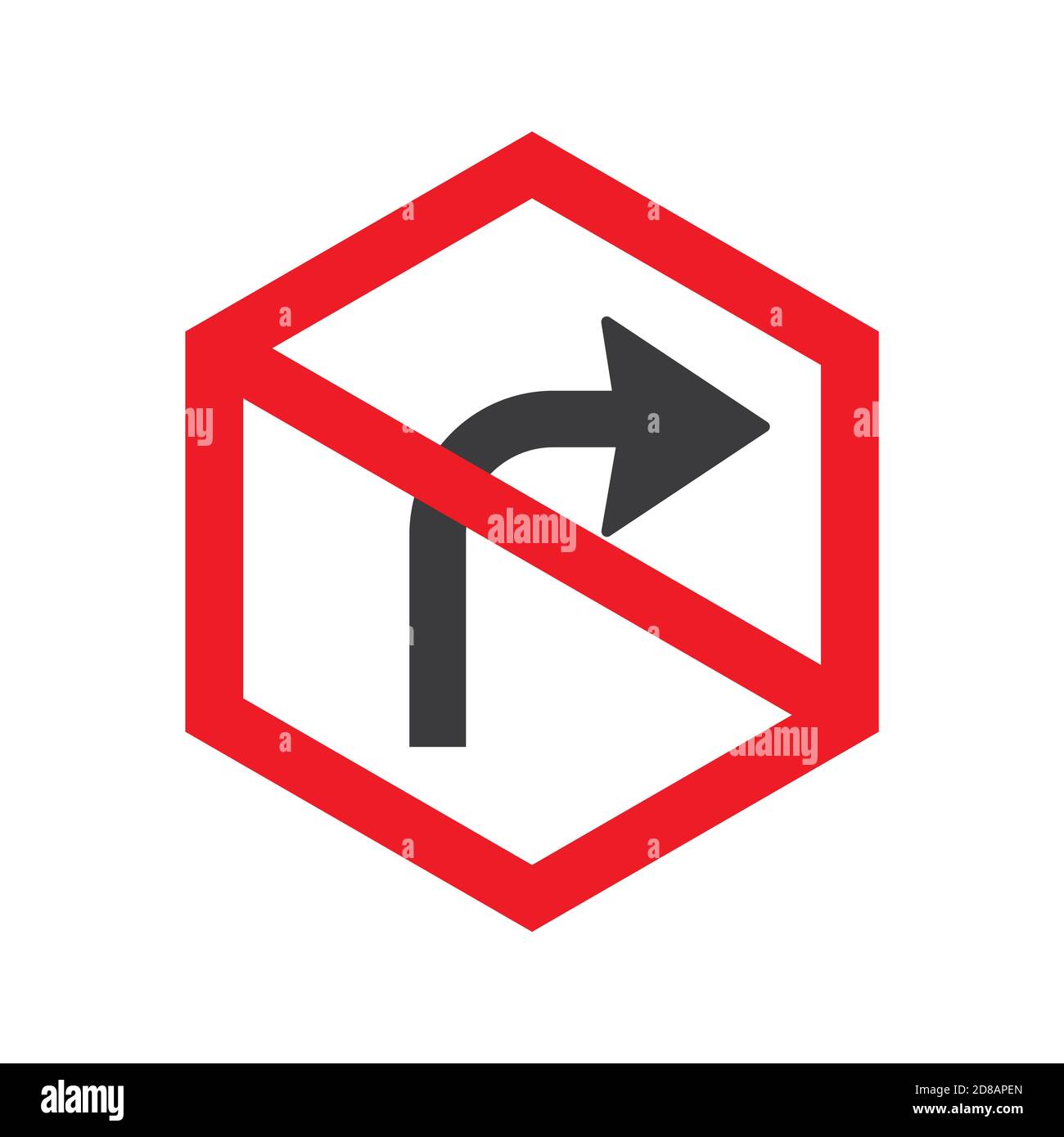 Turn right glyph icon road sign vector illustration in white background ...