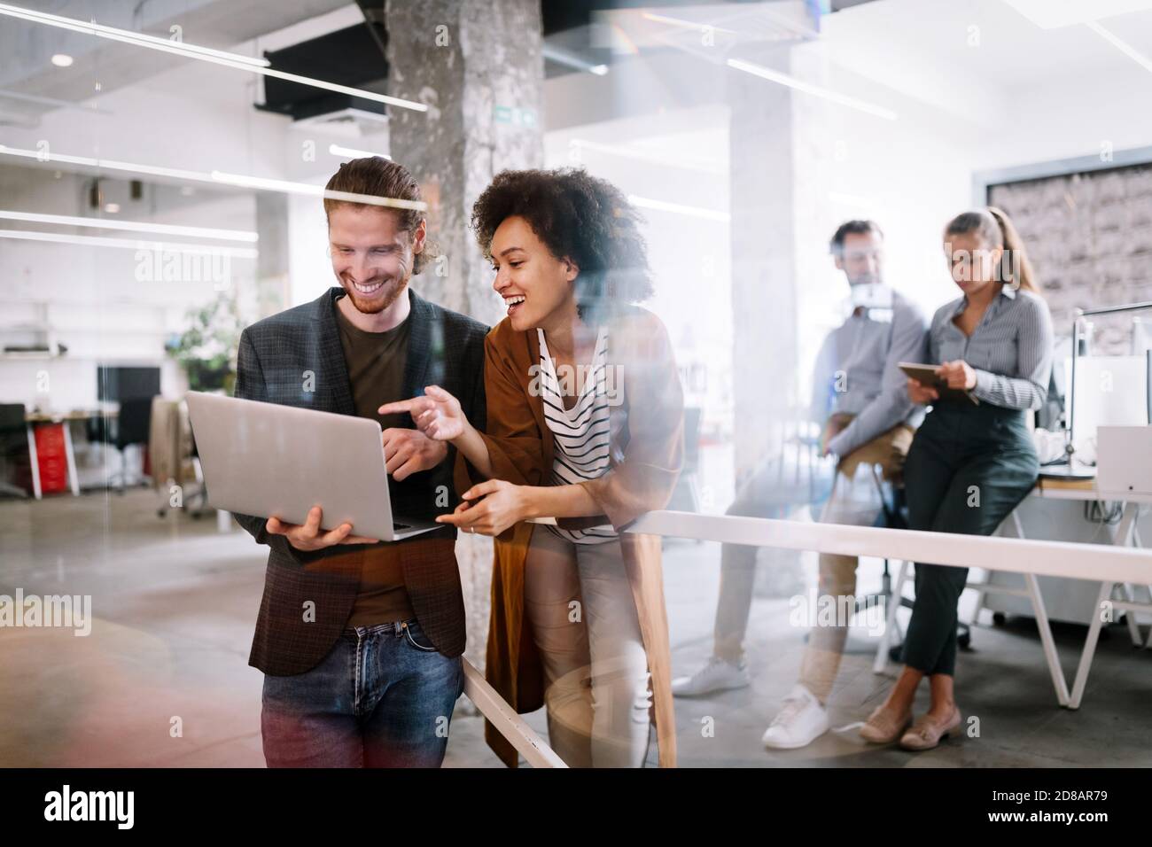 Programmer working in a software developing company Stock Photo - Alamy