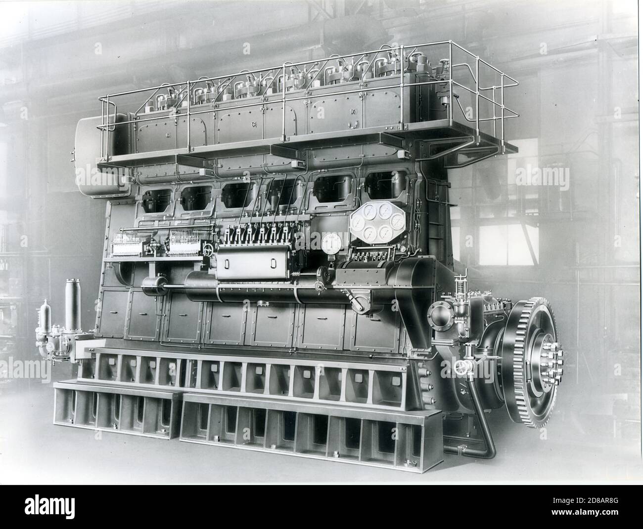 1930 - 40. Fiat - Ansaldo machine. Motors components. Isolated motor ...