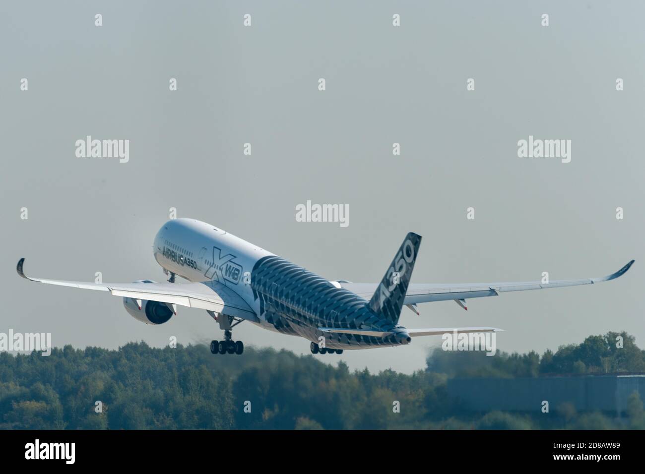 August 30, 2019. Zhukovsky, Russia. long-range wide-body twin-engine ...