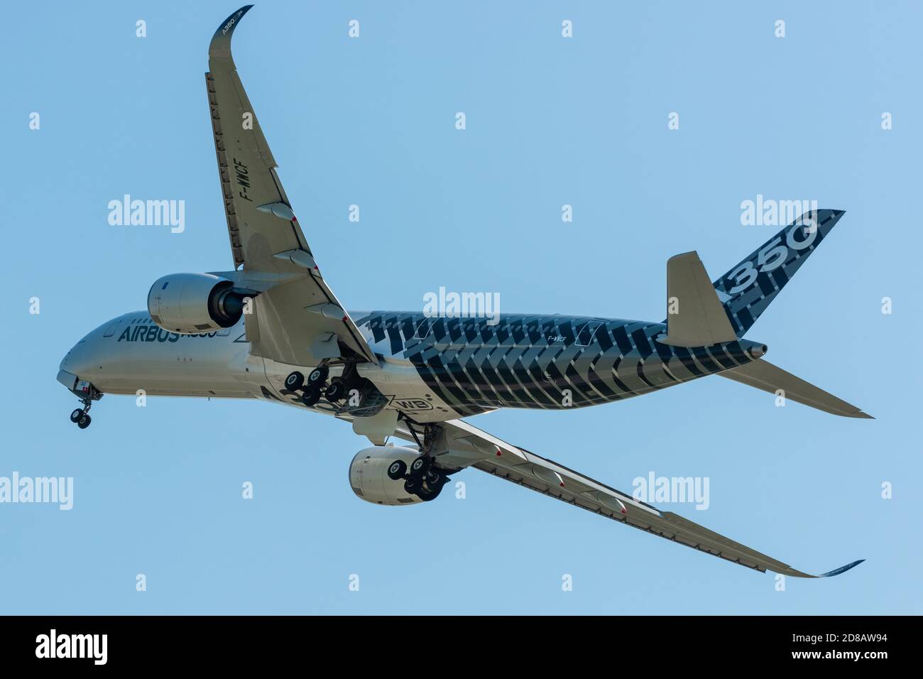 August 30, 2019. Zhukovsky, Russia. long-range wide-body twin-engine ...