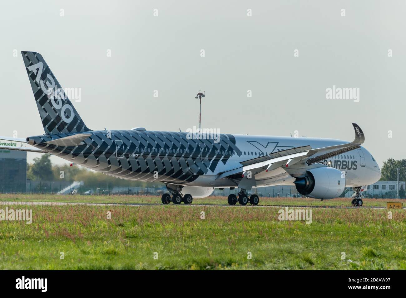 August 30, 2019. Zhukovsky, Russia. long-range wide-body twin-engine ...