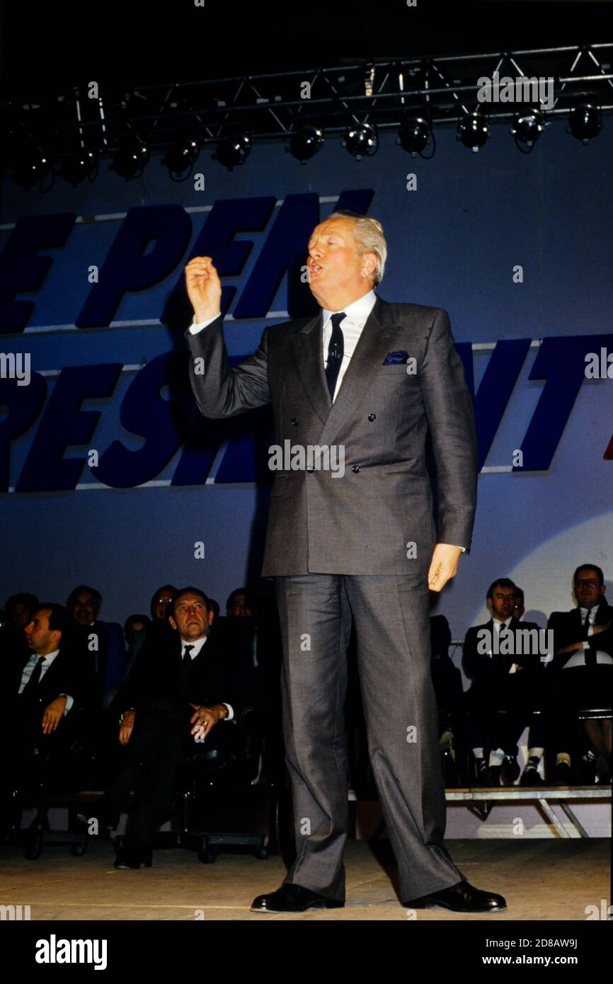 French National Front leader Jean-Marie Le Pen holds rally, Lyon ...