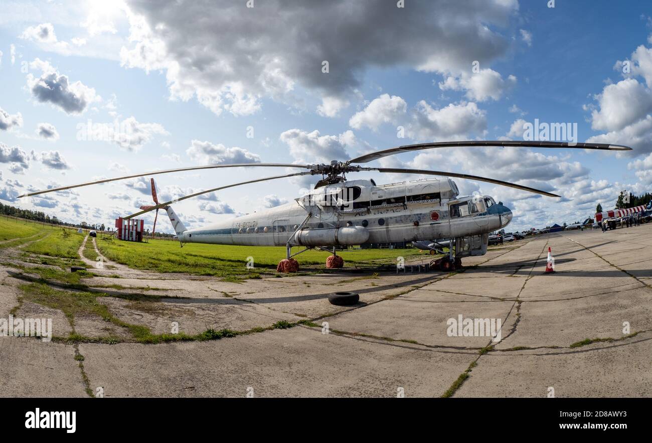 September 12, 2020, Kaluga region, Russia. Military transport ...